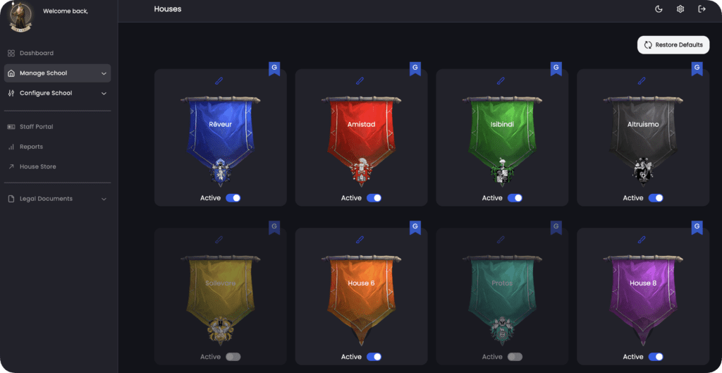 House App - The RCA House System